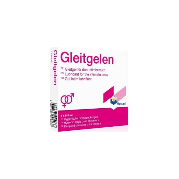 Gleitgelen gel intim lubrifiant si antiseptic 5 x 6.5 ml Montavit