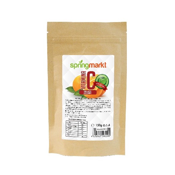 Vitamina C pulbere (Acid ascorbic) x 300 gr Spring Markt