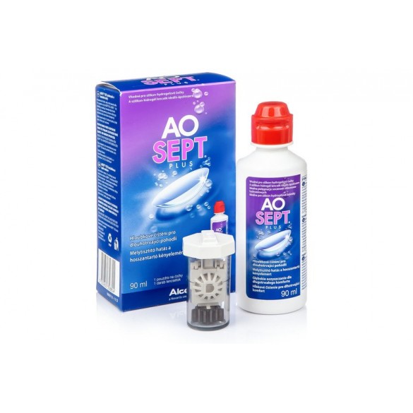 AO Sept Plus Solutie de intretinere pentru toate tipurile de lentile x ...