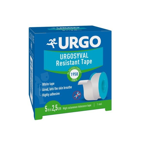 Urgo Syval Leucoplast 2.5 cm x 5 m