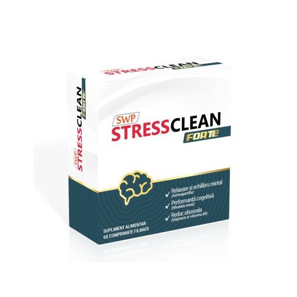 Stressclean Forte x 60 comprimate filmate SunWave Pharma
