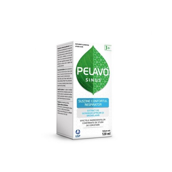 Pelavo Sinus x 120 ml sirop sustine confortul respirator USP