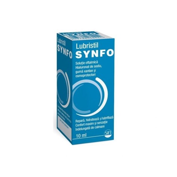 Lubristil Synfo solutie oftalmica fara conservanti x 10 ml SIFI