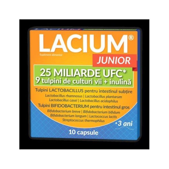 Lacium Junior 25 miliarde UFC x 10 capsule Zdrovit