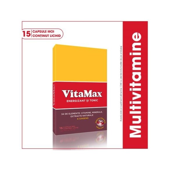Vitamax x 15 capsule moi Omega Pharma