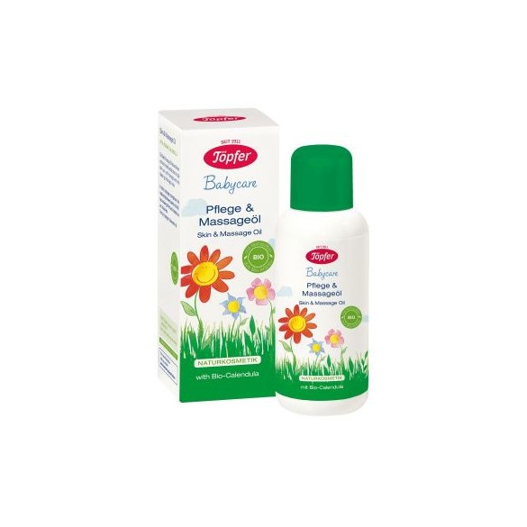 Topfer Babycare Ulei corp masaj pentru copii si sugari cu ulei organic ...
